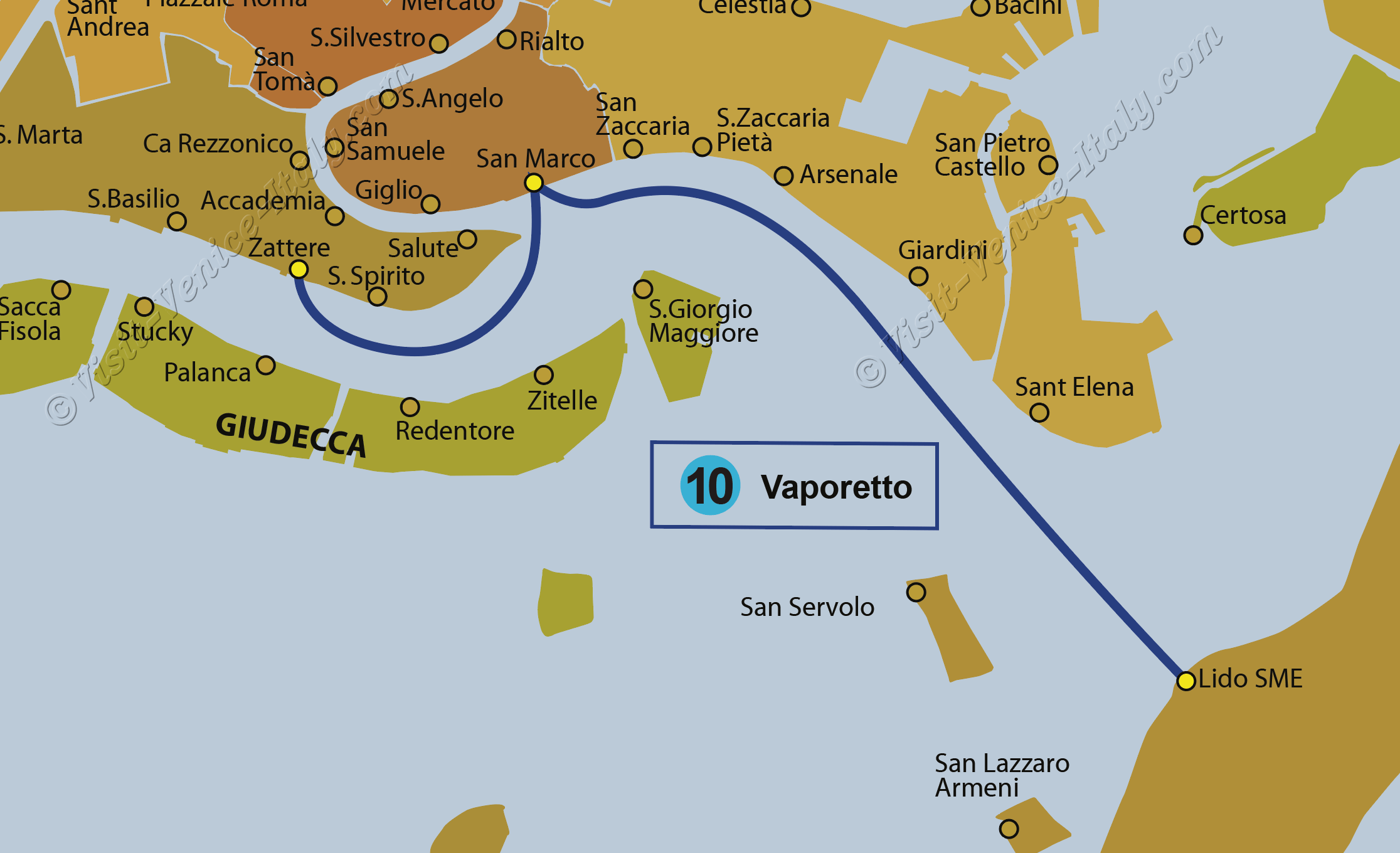 Vaporetto Map Venice Actv Venice Water Bus Services Boat Maps, Fares