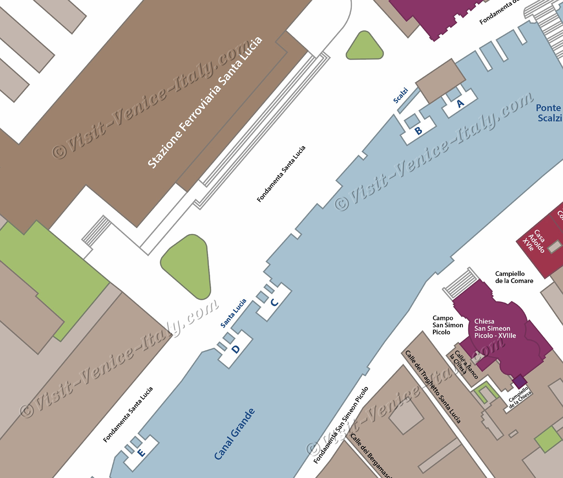 Rail Stations Venice Maps Venice Map Maps Venice (Italy) Rail